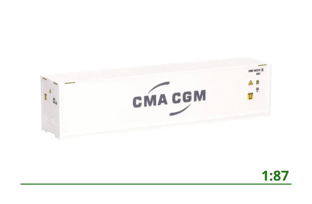 40ft. container reefer CMA-CGM (FR) 1:87 | Miniatuurspecialist.nl