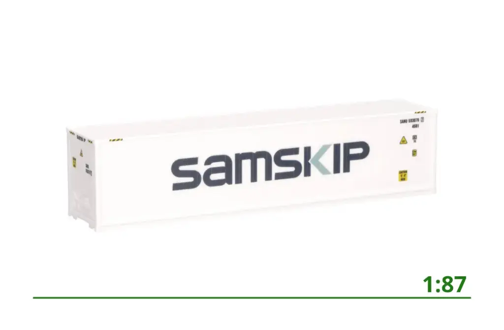 40ft. container reefer Samskip (NL) 1:87 | Miniatuurspecialist.nl